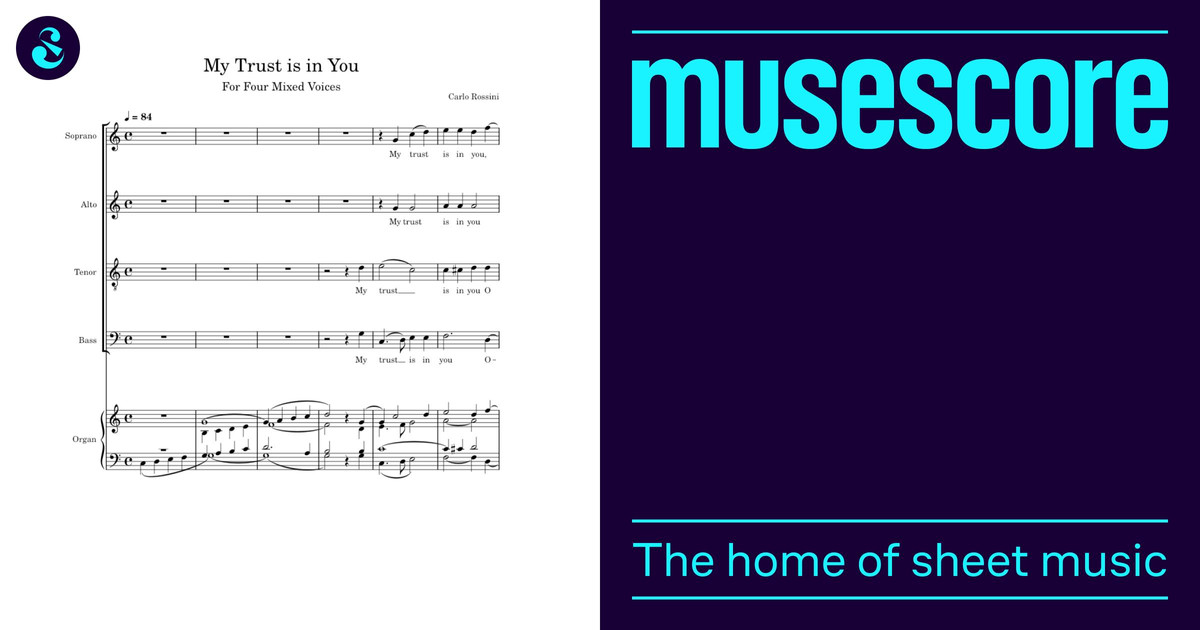 My Trust is in You – Carlo Rossini Sheet music for Organ, Bass guitar ...