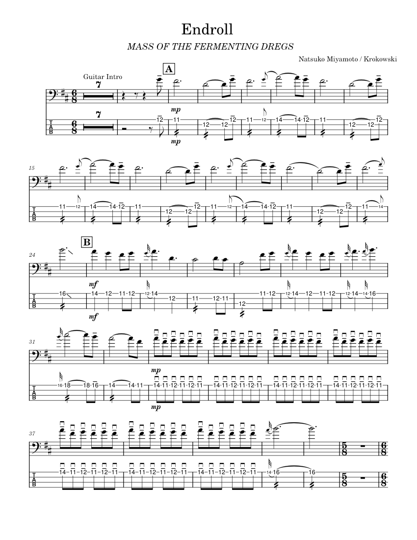 Endroll – Mass Of The Fermenting Dregs Endroll – MASS OF THE FERMENTING ...