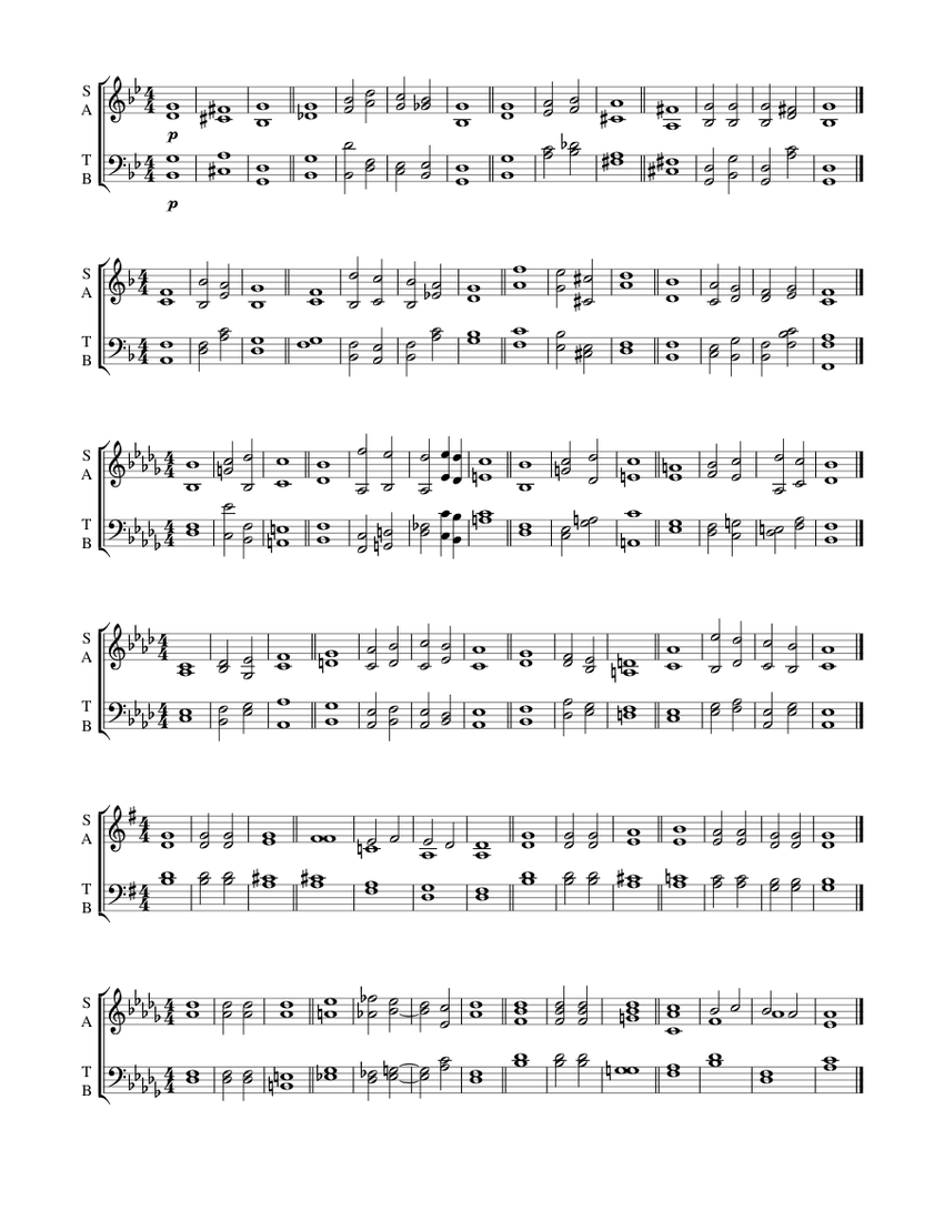 6 Psalm Chants Sheet music for Vocals (Choral) | Musescore.com