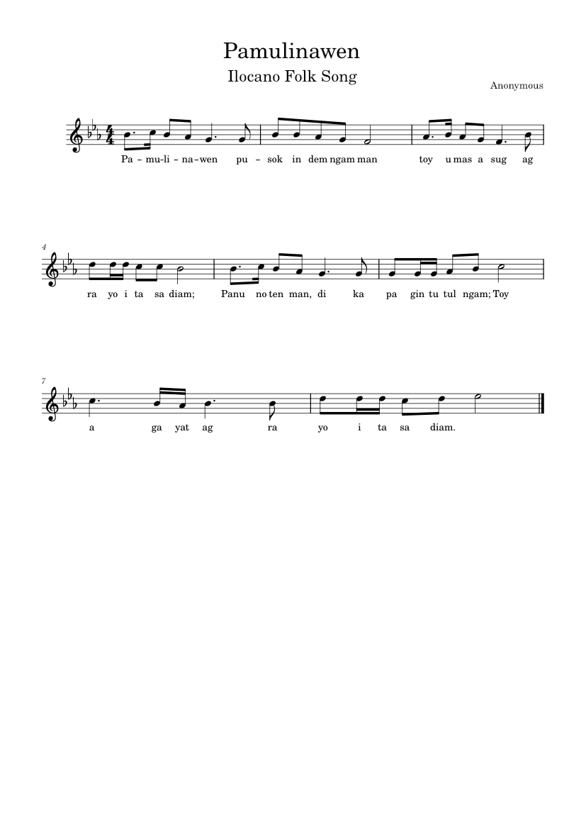 Pamulinawen – Misc Traditional Sheet music for Piano (Solo) Easy ...