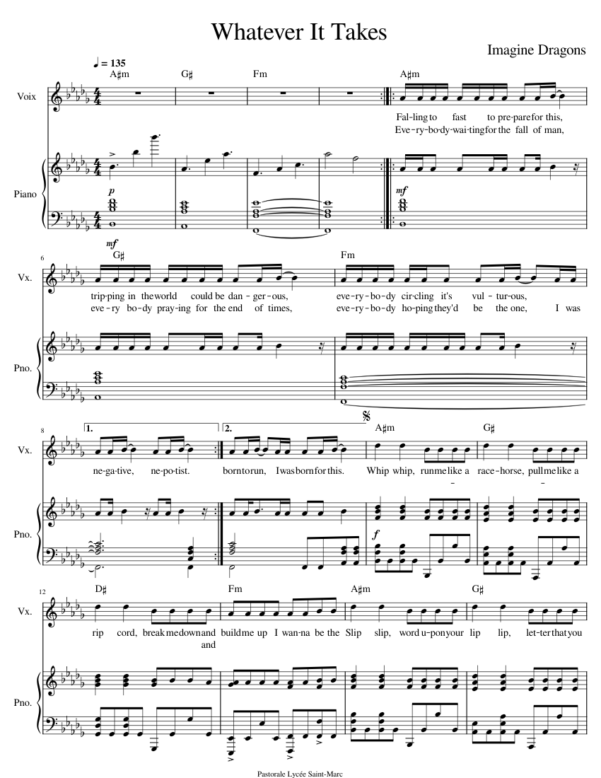 Whatever it takes – Imagine Dragons Whatever It Takes – Imagine Dragons ...