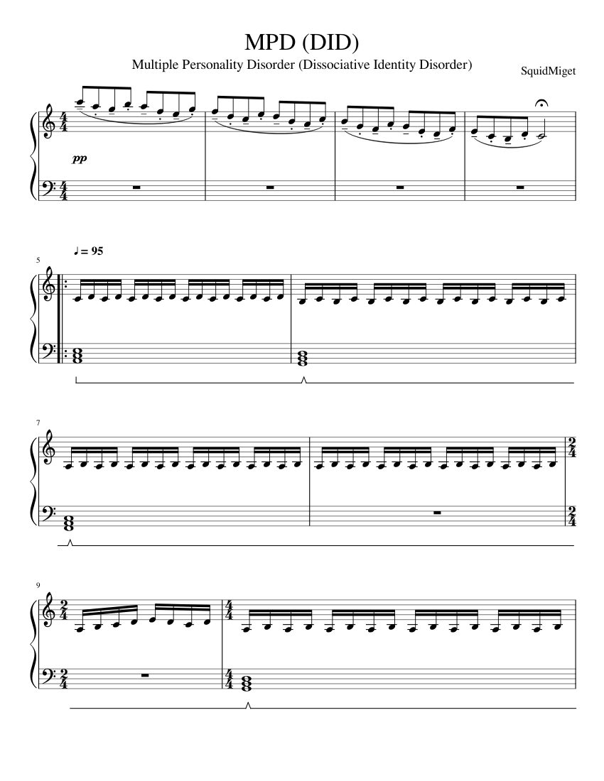 MPD DID Sheet music for Piano (Solo) | Musescore.com