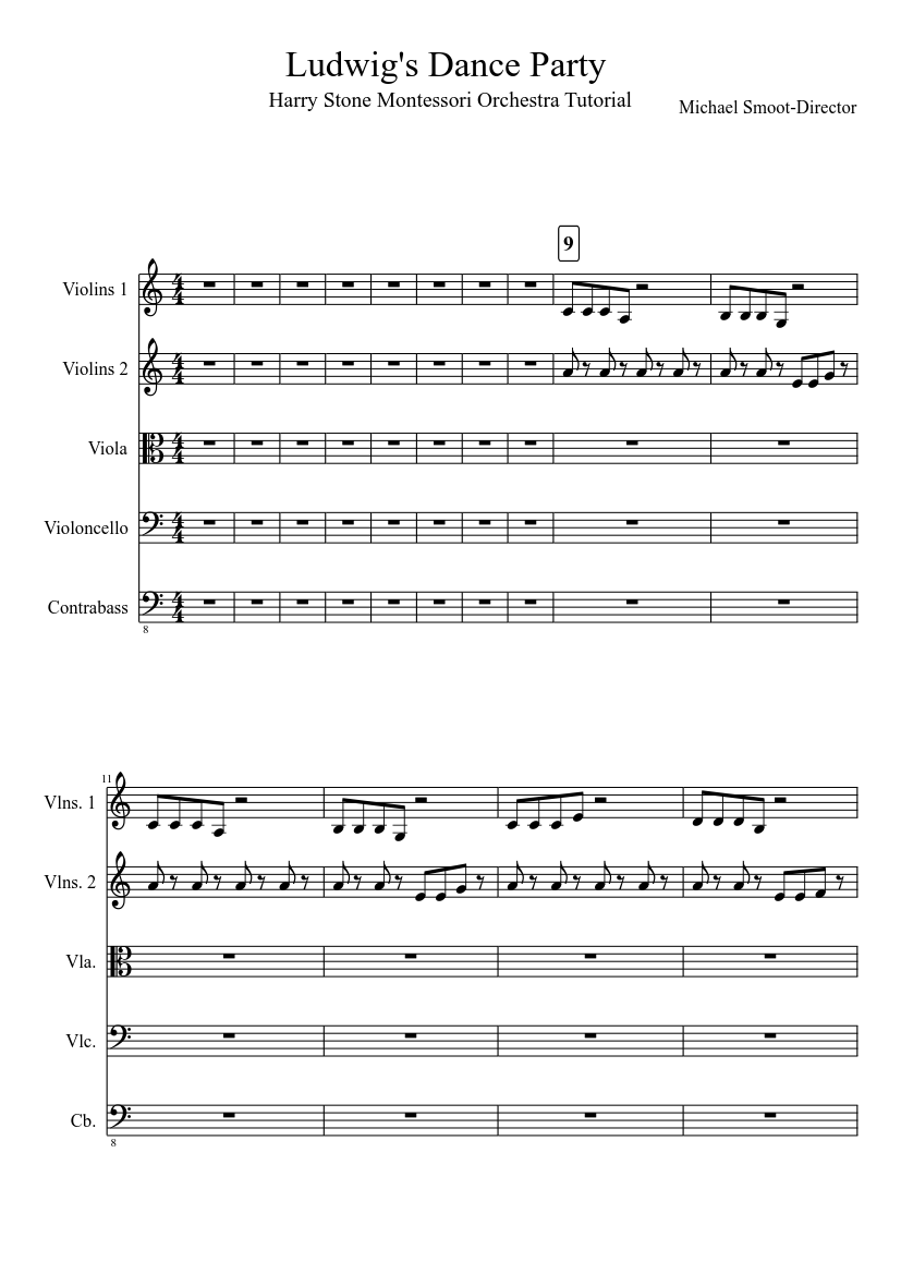 ludwig's dance Sheet music for Viola, Woodwinds (other) (Mixed Duet ...