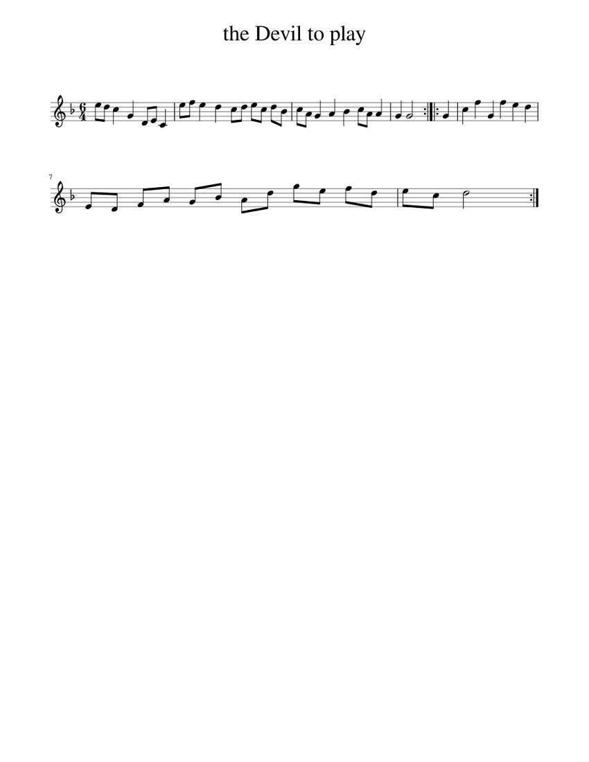 the Devil to play Sheet music for Piano (Solo) Easy | Musescore.com