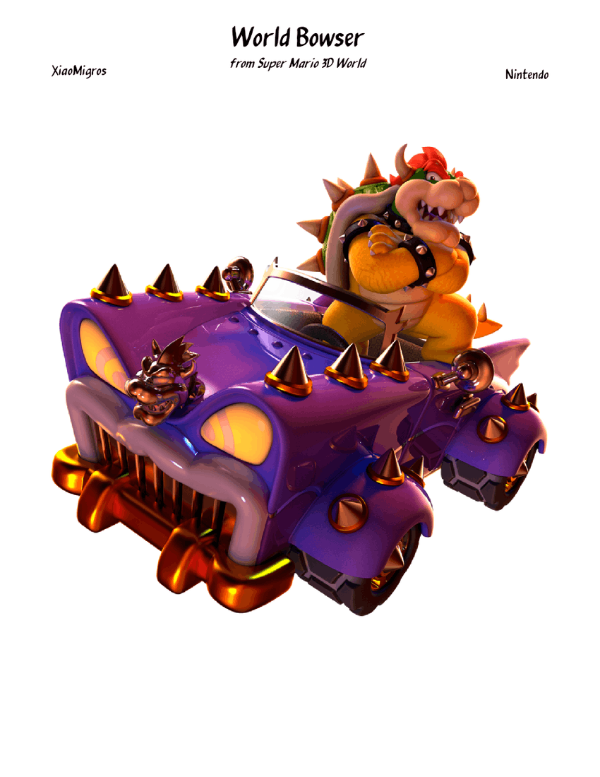 World Bowser - Super Mario 3D World Sheet music for Saxophone alto ...