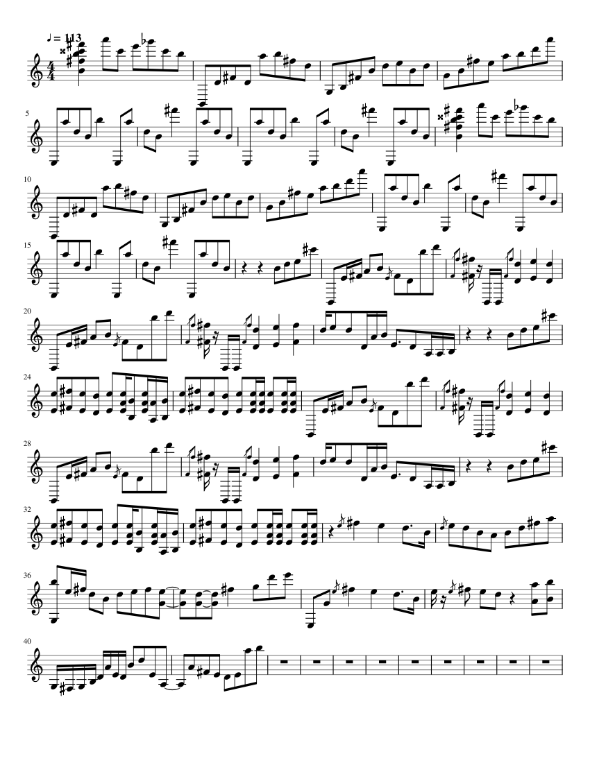 Nightmare - Polyphia Sheet music for Piano (Solo) | Musescore.com