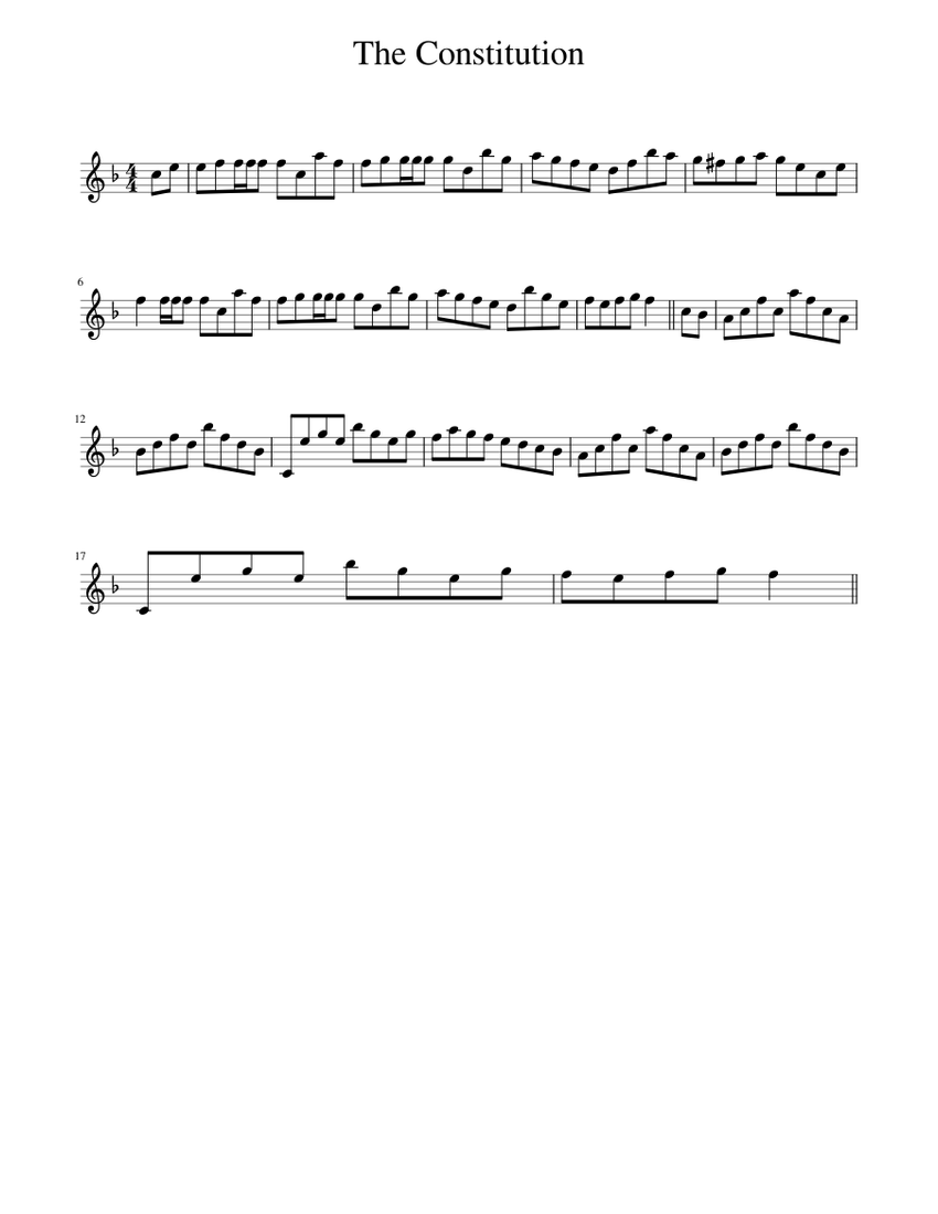 The Constitution Sheet music for Piano (Solo) | Musescore.com