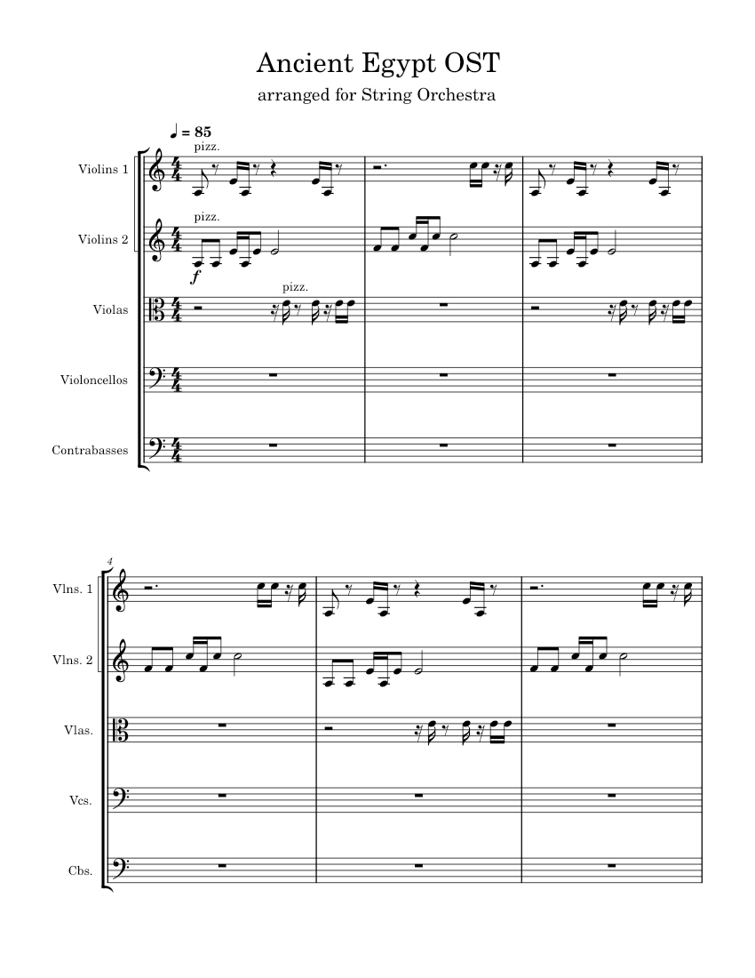 Ancient Egypt – Laura Shigihara PVZ2 OST - Ancient Egypt (Arranged for String Orchestra ...