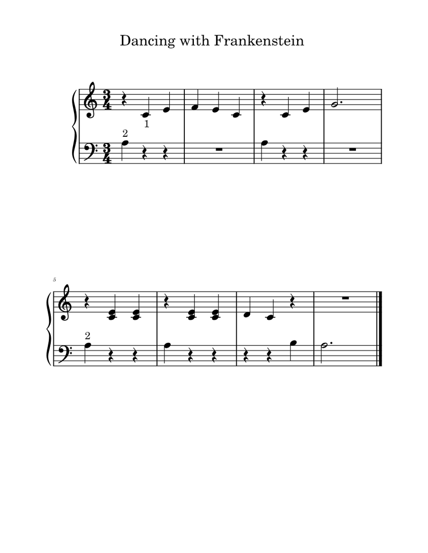 22 Dancing with Frankenstein Sheet music for Piano (Solo) | Musescore.com