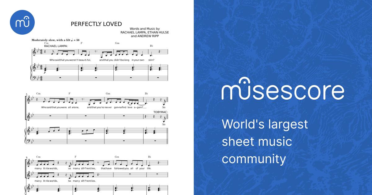 PERFECTLY LOVED - RACHAEL LAMPA Sheet music for Piano, Synthesizer ...