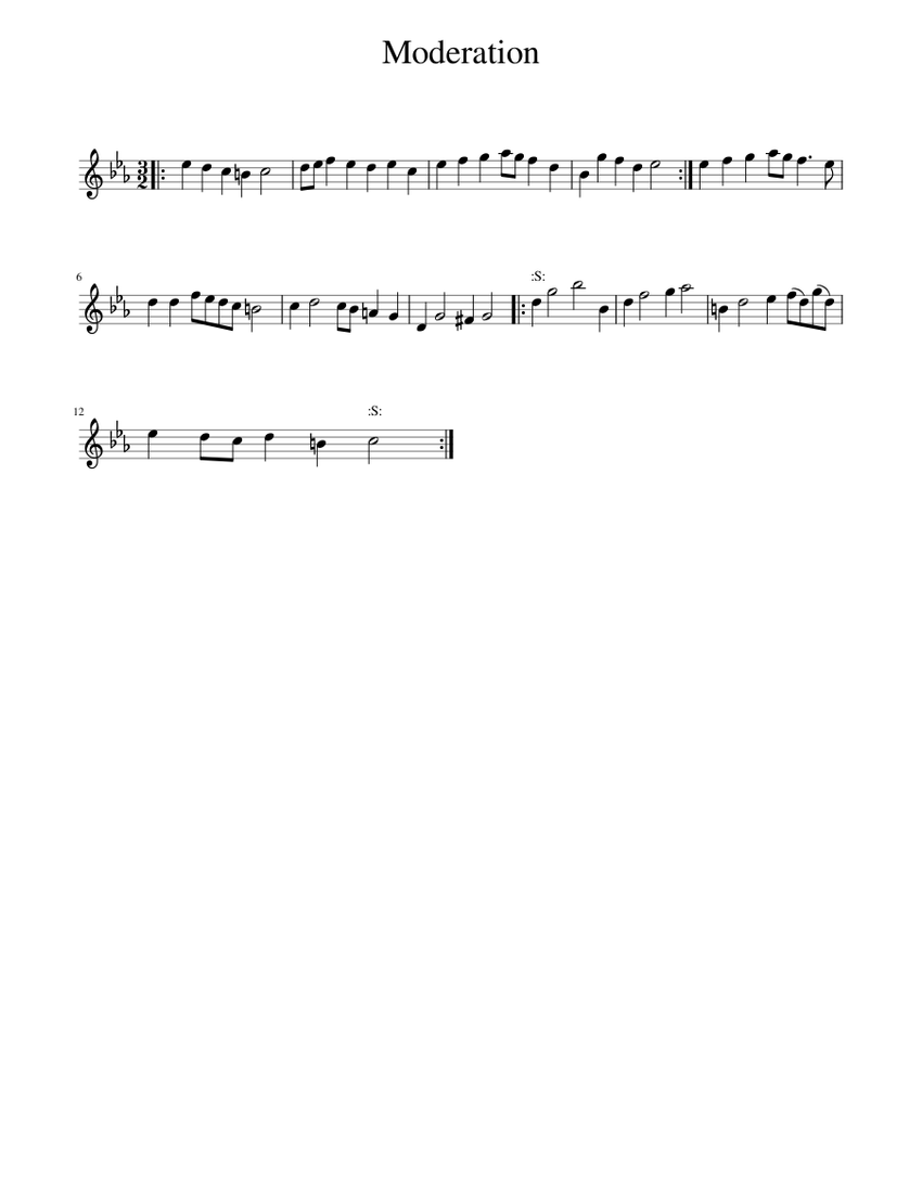 Moderation Sheet music for Piano (Solo) | Musescore.com