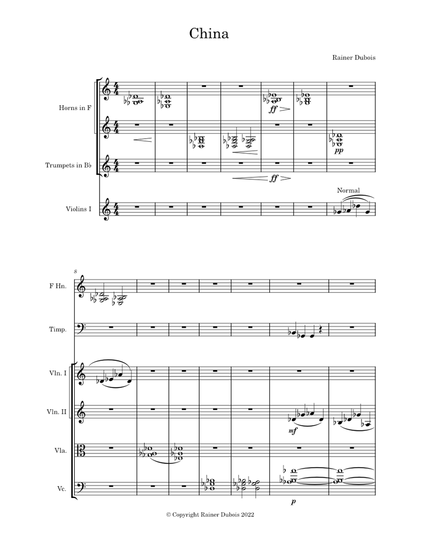 China Sheet music for Piano, Trombone, Tuba, Flute & more instruments ...