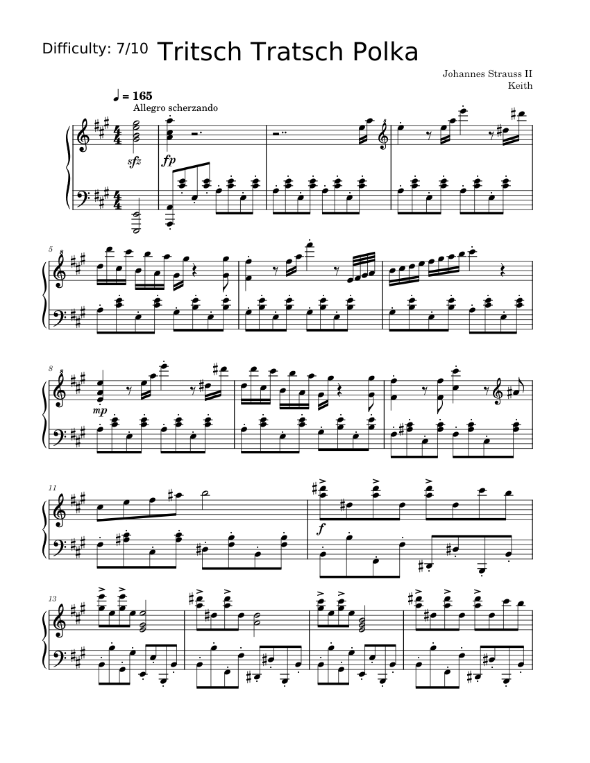 Tritsch-Tratsch-Polka, Op.214 – Johann Strauss Jr. Tritsch Tratsch ...