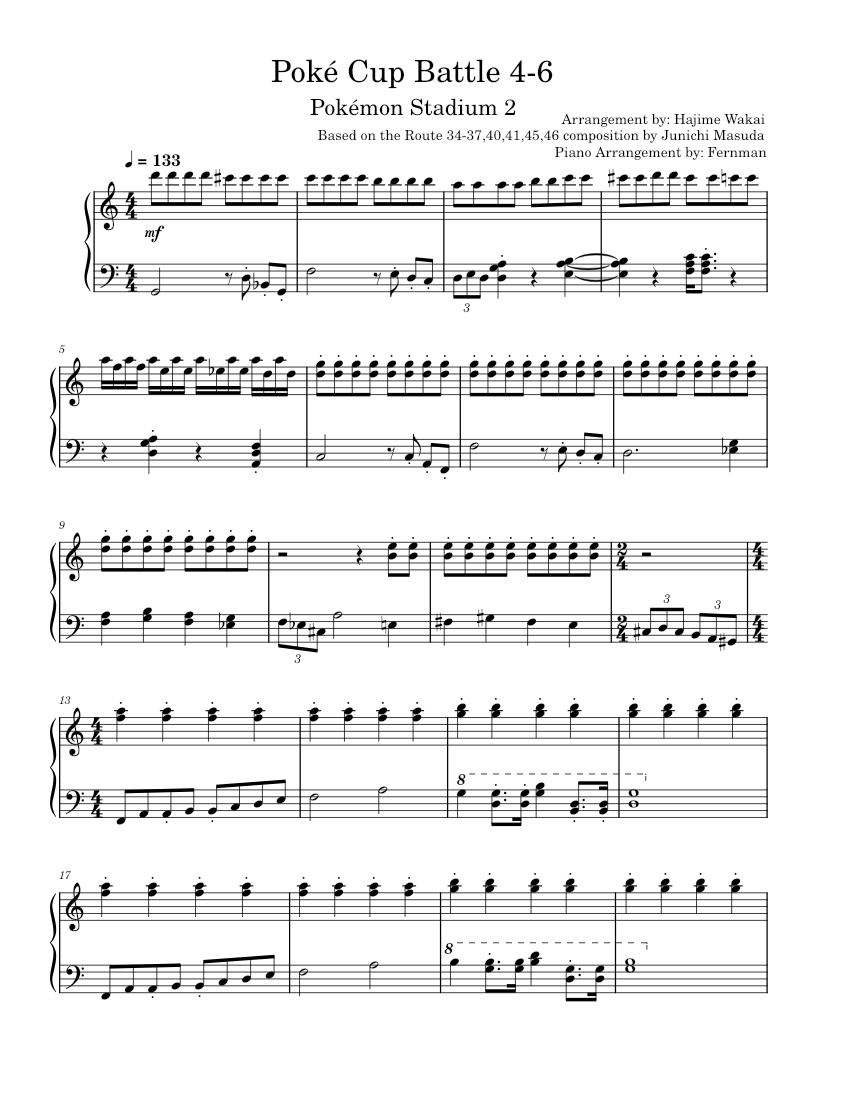 Poke Cup Battle 4-6 - Pokemon Stadium 2 – Misc Computer Games Sheet ...