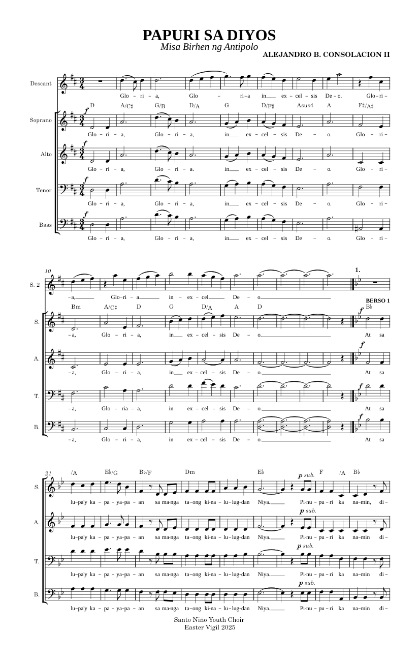 Papuri Sa Diyos- Misa Brihen ng Antipolo – Alejandro B. Consolacion II ...