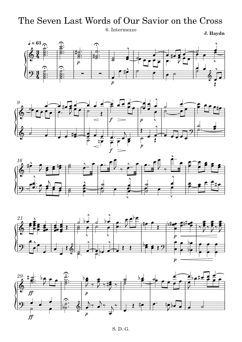The Seven Last Words of Our Savior on the Cross (Haydn) - 6. Intermezzo ...