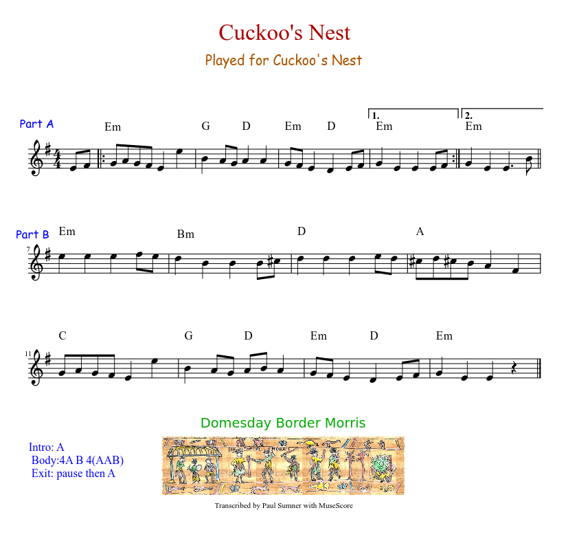 Cuckoo's Nest Sheet music for Violin (Solo) | Musescore.com