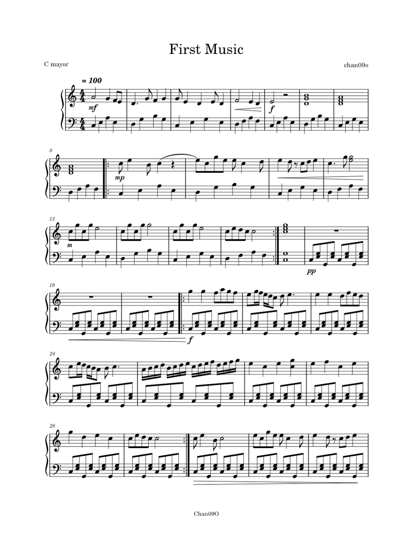 First Music - piano tutorial