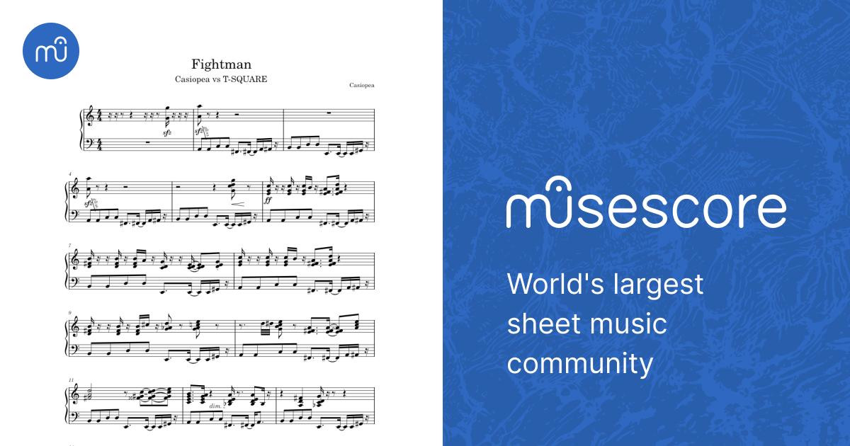 FIGHTMAN – Casiopea Sheet music for Piano (Solo) | Musescore.com
