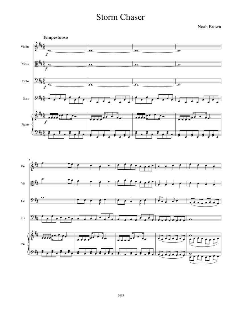 Storm Chaser Sheet music for Piano, Violin, Viola, Cello & more ...