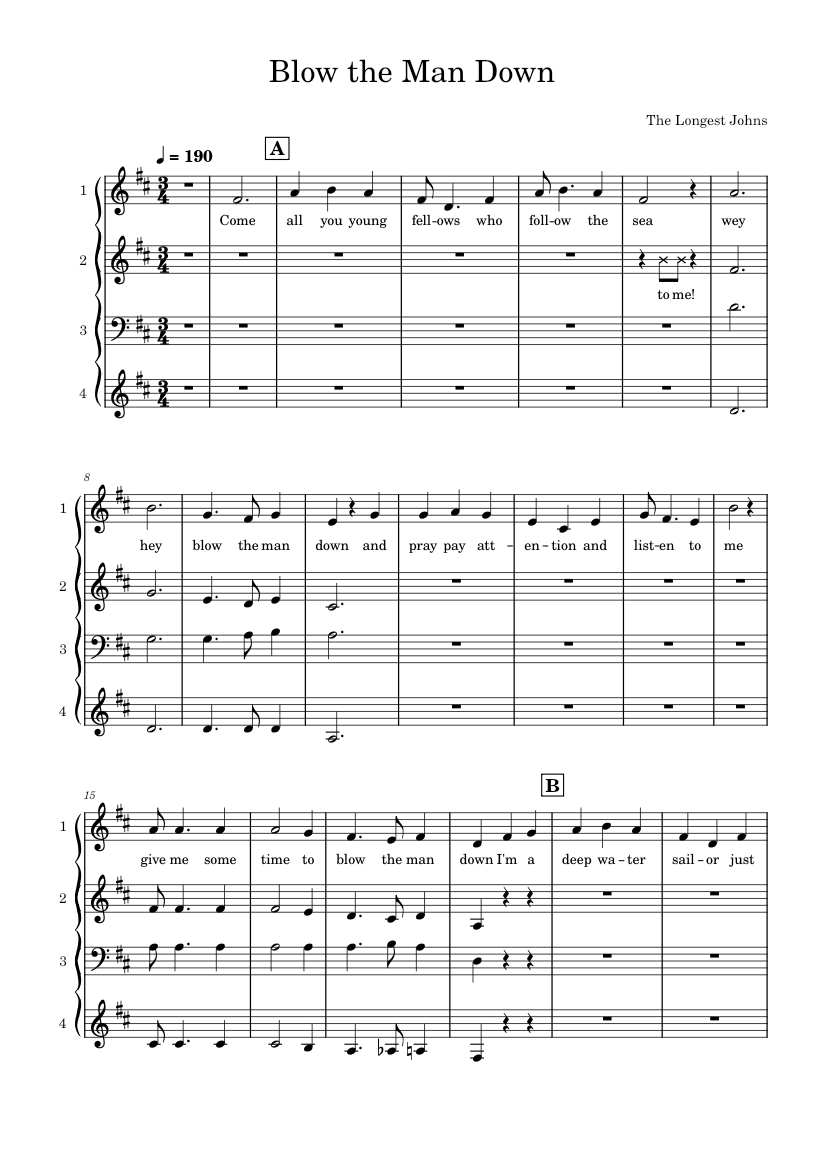 Blow the man down – Misc tunes Blow the man down – The Longest Johns ...