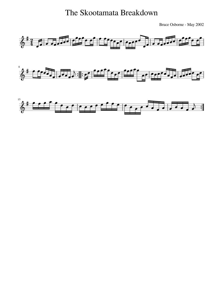 Bruce Osborne - The Skootamata Breakdown - piano tutorial
