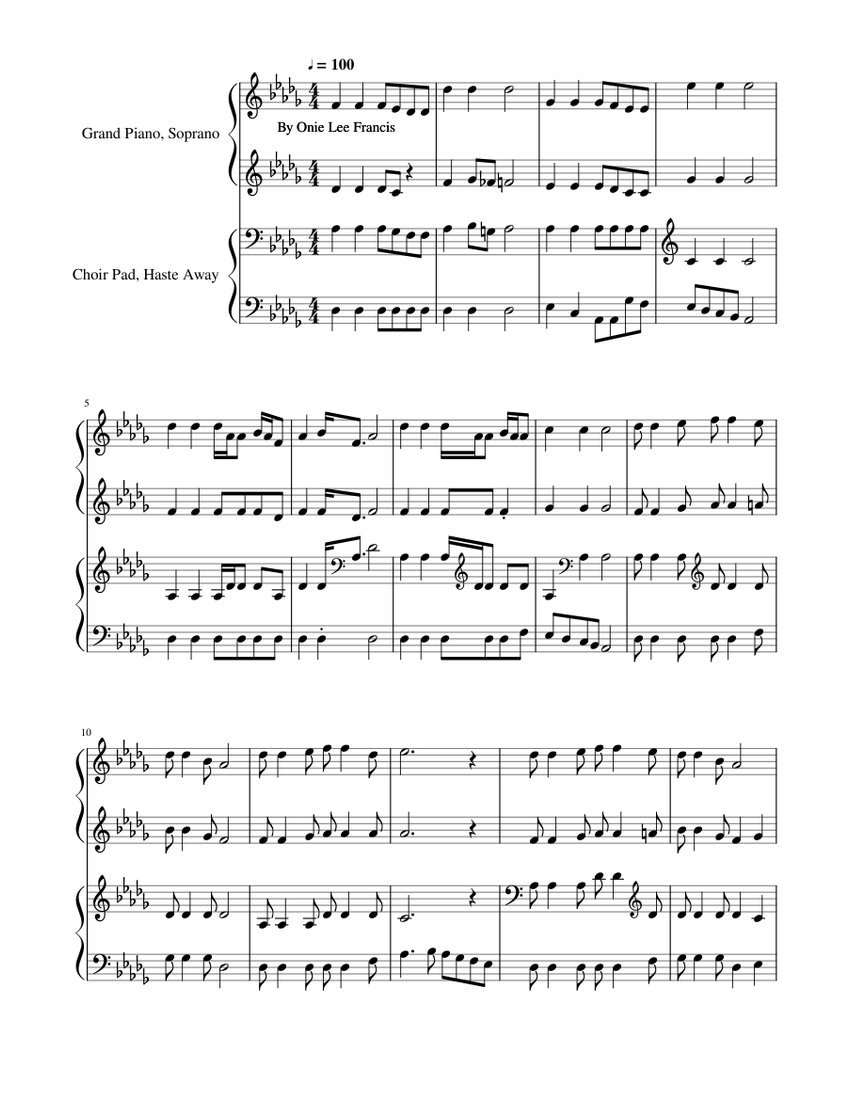 Rouse, oh! reapers, up and haste away - Onie L. Francis Sheet music for ...