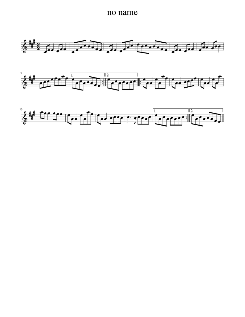 no name Sheet music for Piano (Solo) | Musescore.com