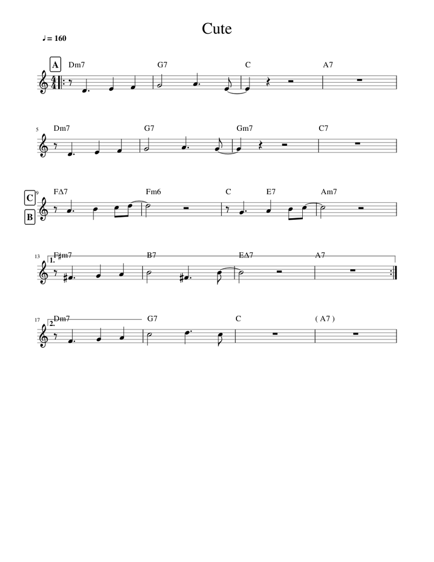 Cute Sheet music for Piano (Solo) Easy | Musescore.com