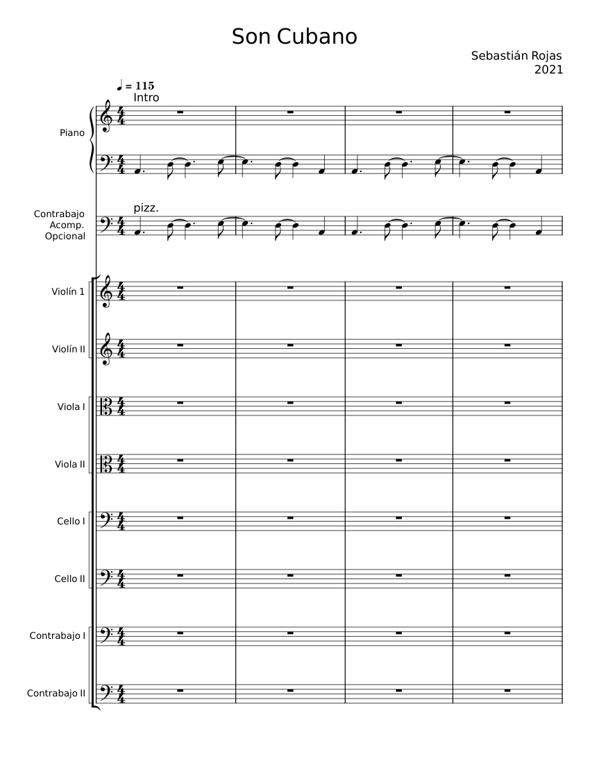 Son Cubano Sheet music for Piano, Violin, Viola, Cello & more ...