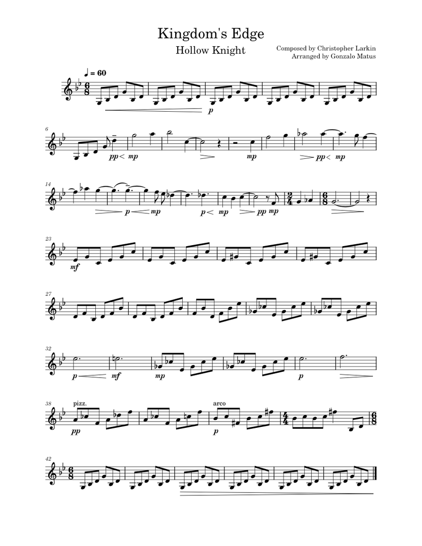 Kingdom's Edge - Violin Solo Sheet music for Violin (Solo) | Musescore.com
