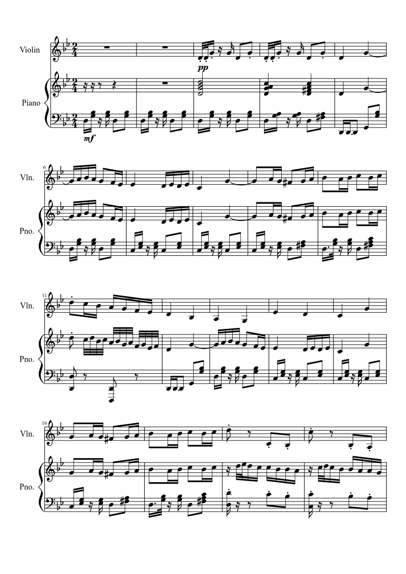 Aziza Sheet music for Piano, Violin (Solo) | Musescore.com