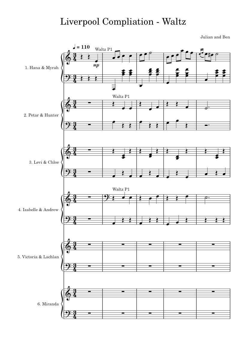 Liverpool Waltz - Complete Sheet music for Piano (Solo) | Musescore.com