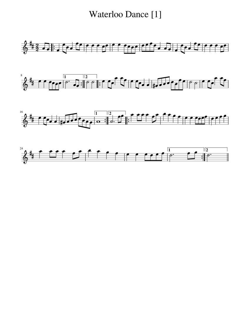 Waterloo Dance Sheet music for Piano (Solo) | Musescore.com