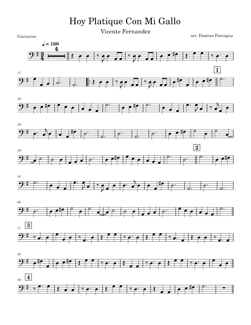 Hoy platiqué con mi gallo – Vicente Fernández Hoy Platique Con Mi Gallo ...