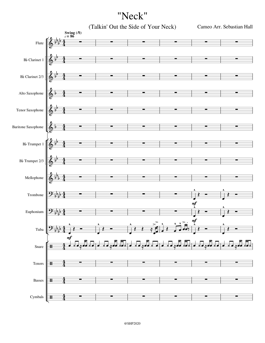 Neck Sheet music for Trombone, Euphonium, Tuba, Mellophone & more ...
