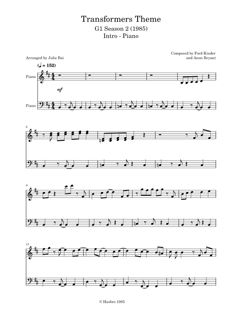 Transformers Generation 1 Season 2 Intro – Ford Kinder & Anne Bryant ...