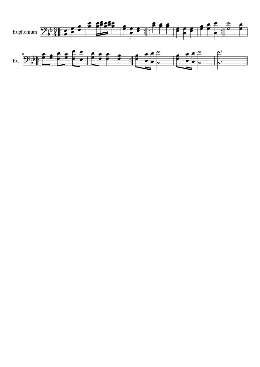 Euphonium Duet (?) Sheet music for Euphonium (Solo) | Musescore.com