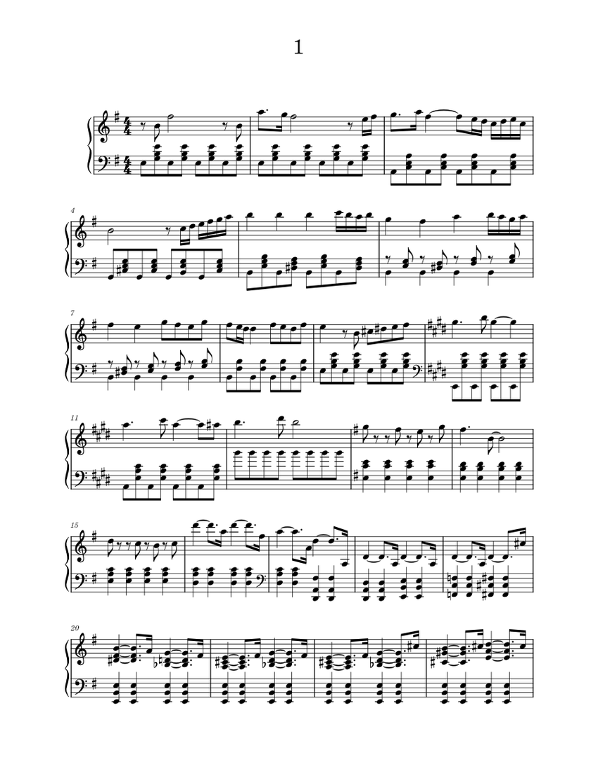 1 Sheet music for Piano (Solo) | Musescore.com