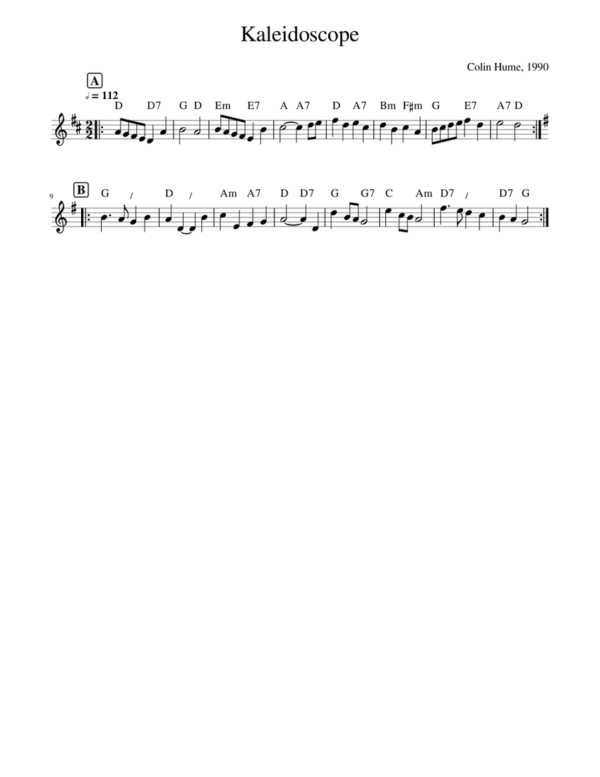 Colin Hume - Kaleidoscope Sheet music for Piano (Solo) | Musescore.com