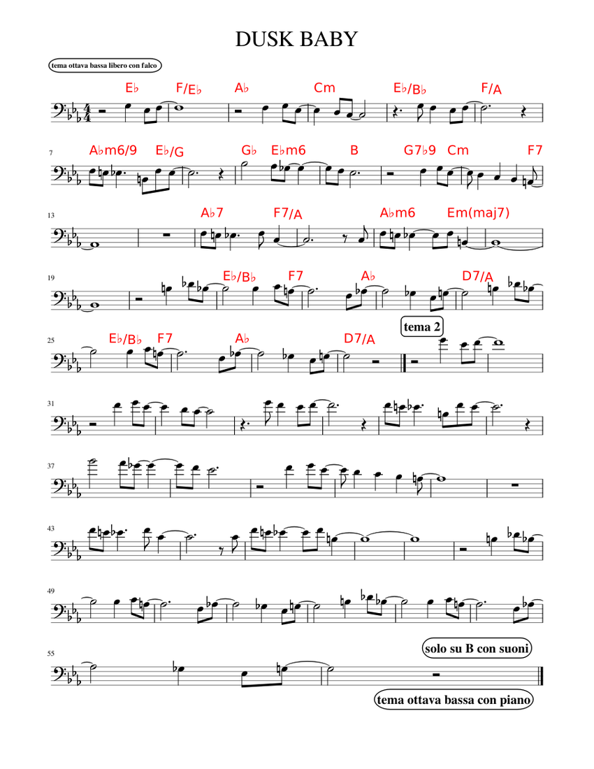 DUSK BABY Sheet music for Piano (Solo) Easy | Musescore.com
