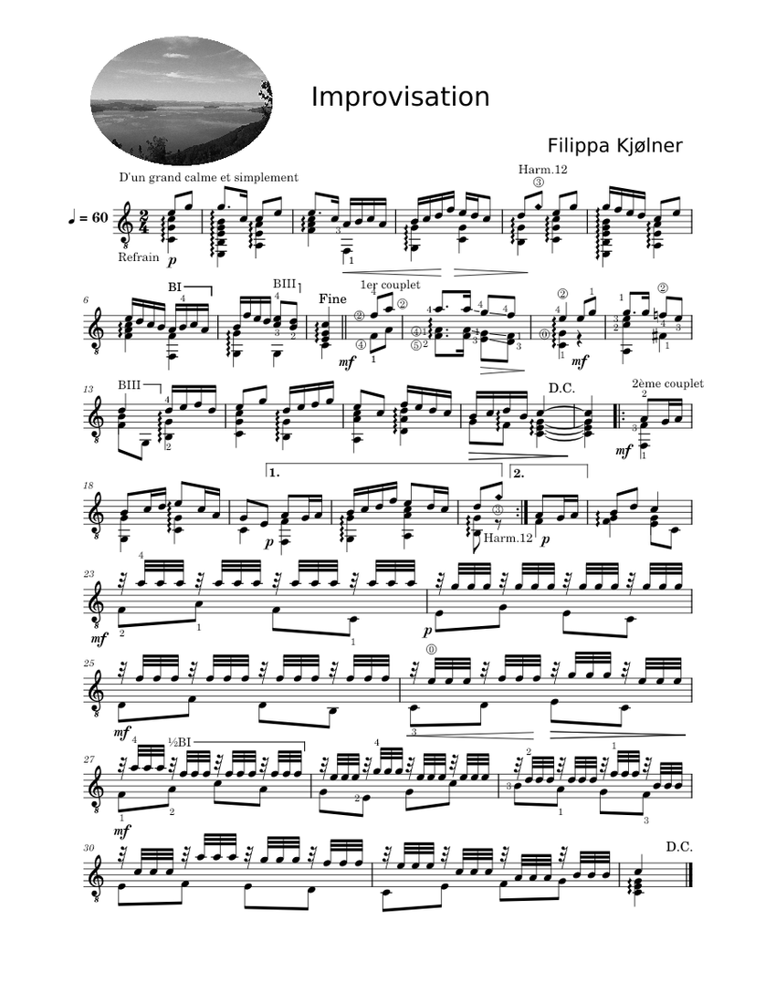 Improvisation Sheet music for Guitar (Solo) | Musescore.com