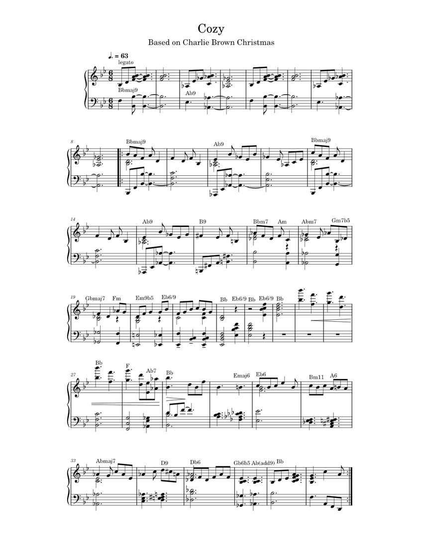Cozy Sheet music for Piano (Solo) | Musescore.com