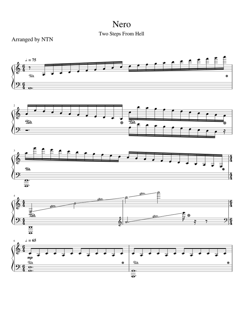 Nero Sheet music for Piano (Solo) | Musescore.com