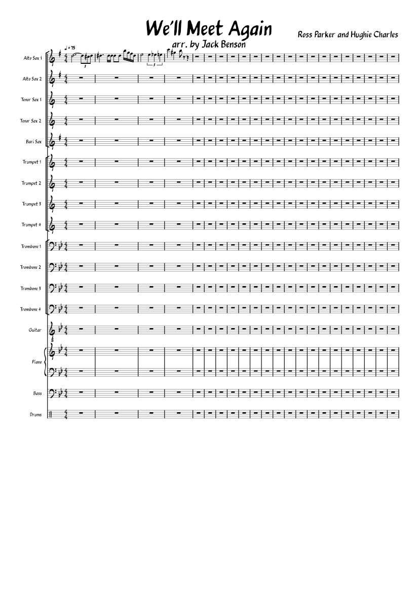We'll_Meet_Again Sheet music for Piano, Trombone, Saxophone alto ...