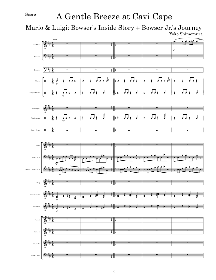 A Gentle Breeze at Cavi Cape (Mario & Luigi: Bowser's Inside Story ...