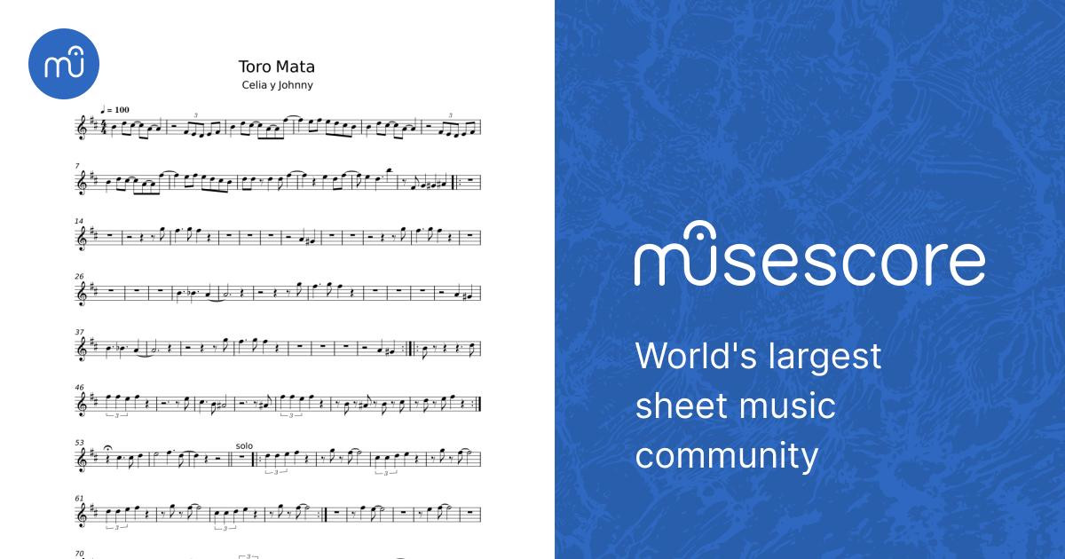 Toro Mata Sheet music for Piano (Solo) Easy | Musescore.com