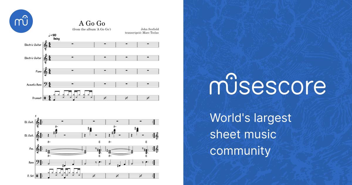 A go go – John Scofield Sheet music for Piano, Guitar, Bass guitar ...
