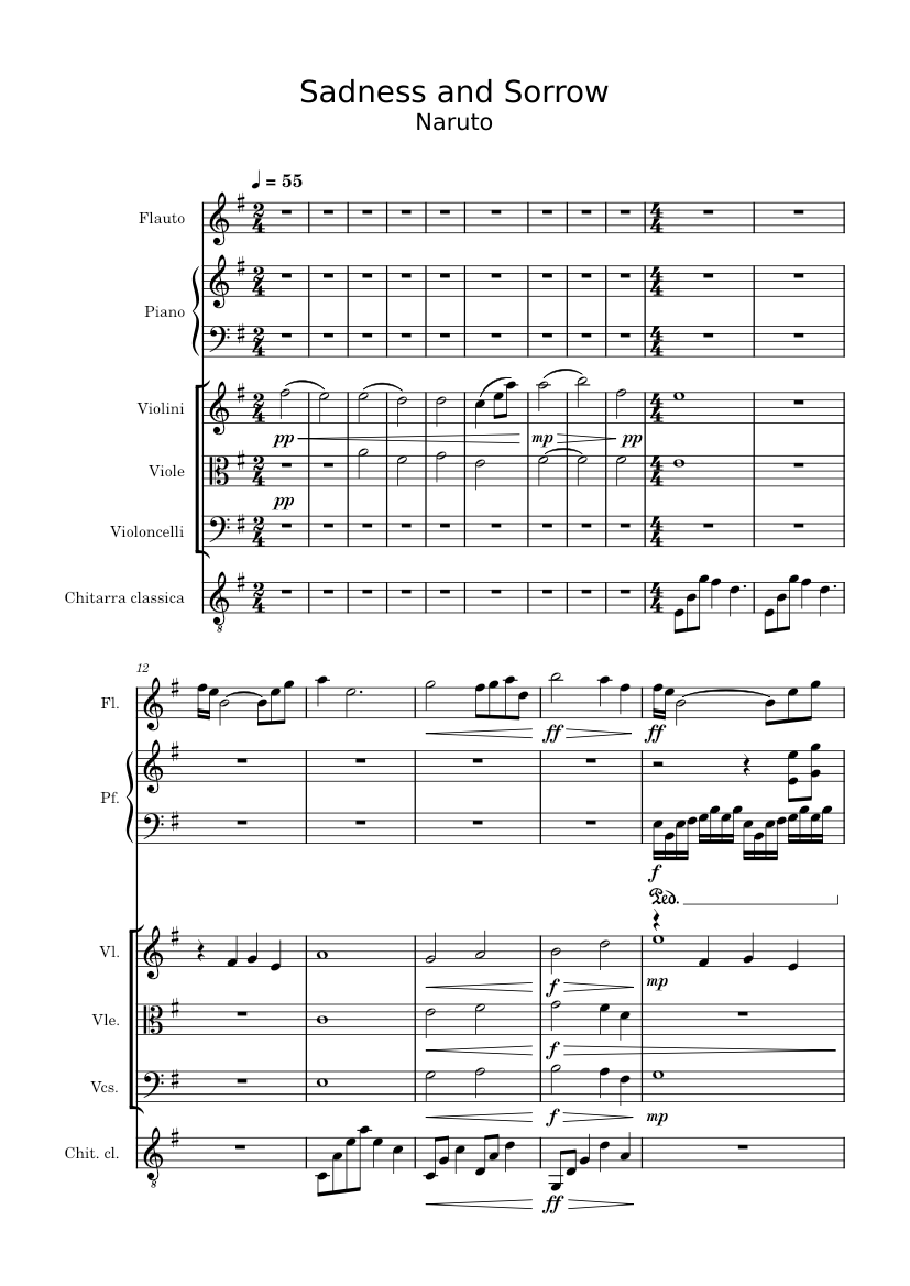 Sadness And Sorrow (from Naruto) – Taylor Davis Sheet music for Piano ...