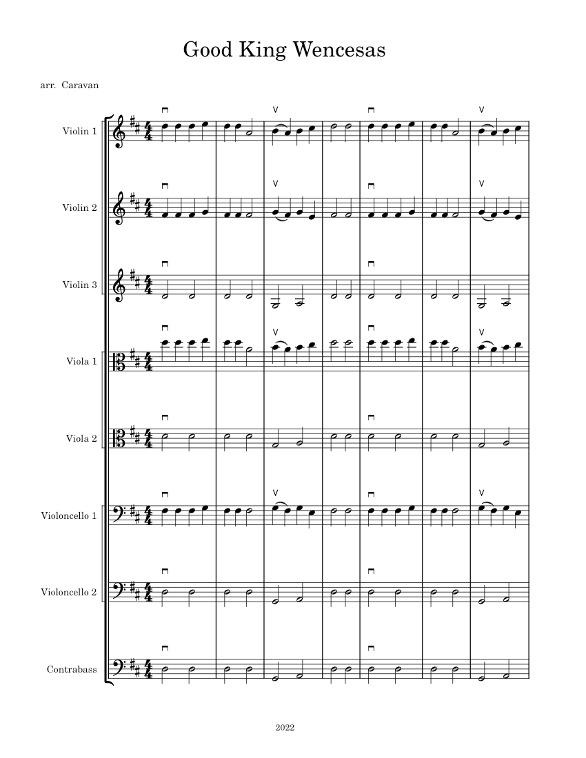 Good king wenceslas – Misc Christmas Good King Wenceslas Sheet music ...